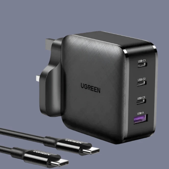 UGREEN 65W 4-Port GaN Fast Charging Socket - USB A / Type-C – Oz ...