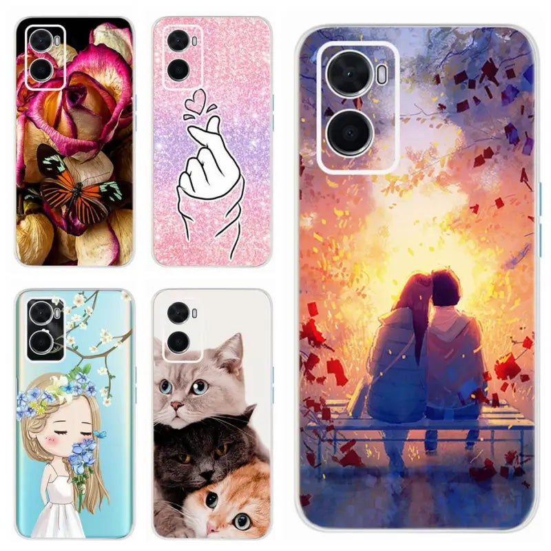 Cute Animal Floral Geodesic Phone Cases for Oppo A36 A76 – Oz Marketplace
